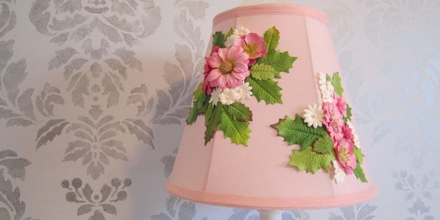 Anthropologie-Inspired Flower Lamp Shade - Design Dazzle