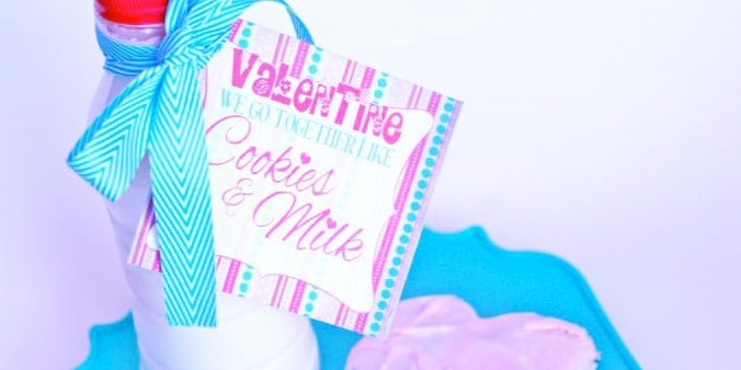 Cookies and Milk Valentine Printable
