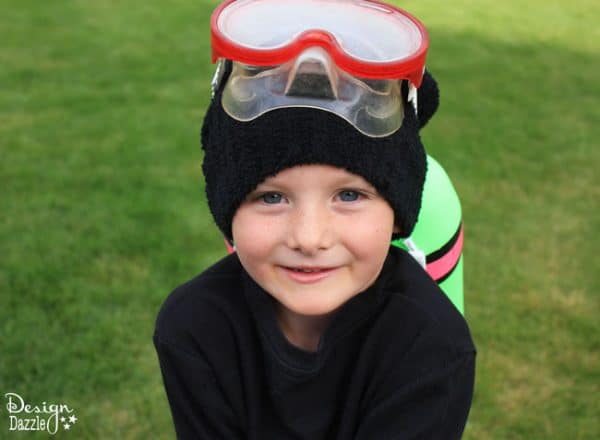 How to Make a DIY Scuba Diver Halloween Costume | Template (Flippers ...