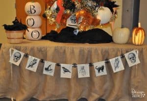 DIY Vintage Halloween Banner {Printable} - Design Dazzle
