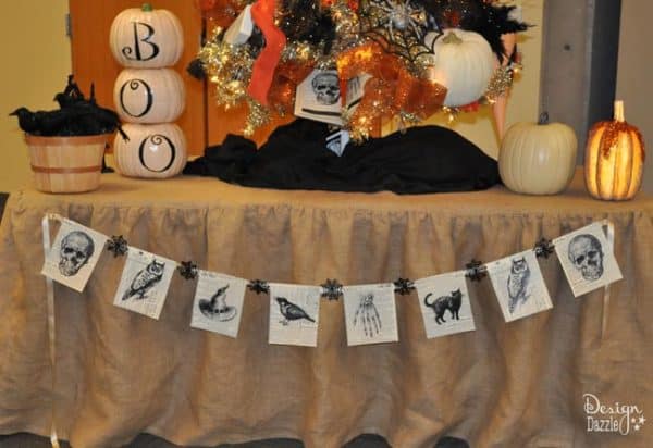 DIY Vintage Halloween Banner {Printable} - Design Dazzle