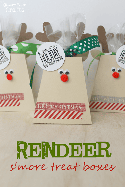 S'more Reindeer Treat Boxes from Ginger Snap Crafts - Design Dazzle S'more Reindeer Treat Boxes from Ginger Snap Crafts - Design Dazzle