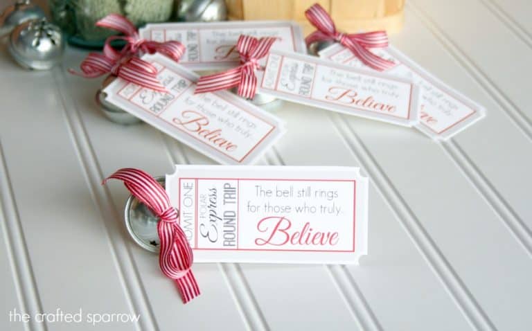 Polar Express Bell Favors & Printable Tags - Design Dazzle