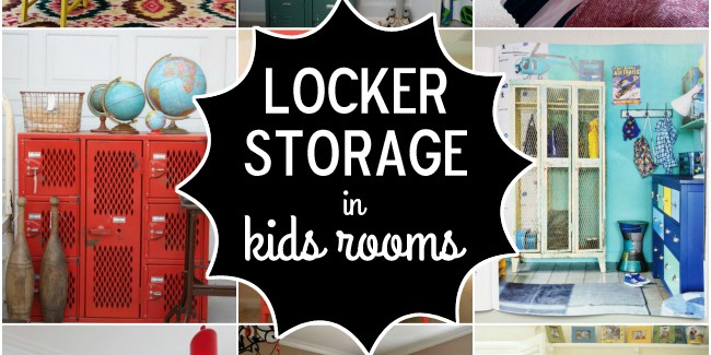 Locker Storage in Kids Rooms - Design Dazzle