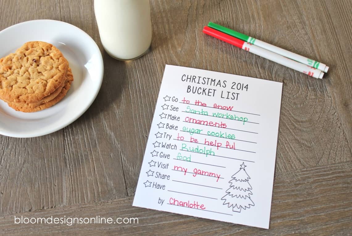 Christmas Bucket List - Design Dazzle