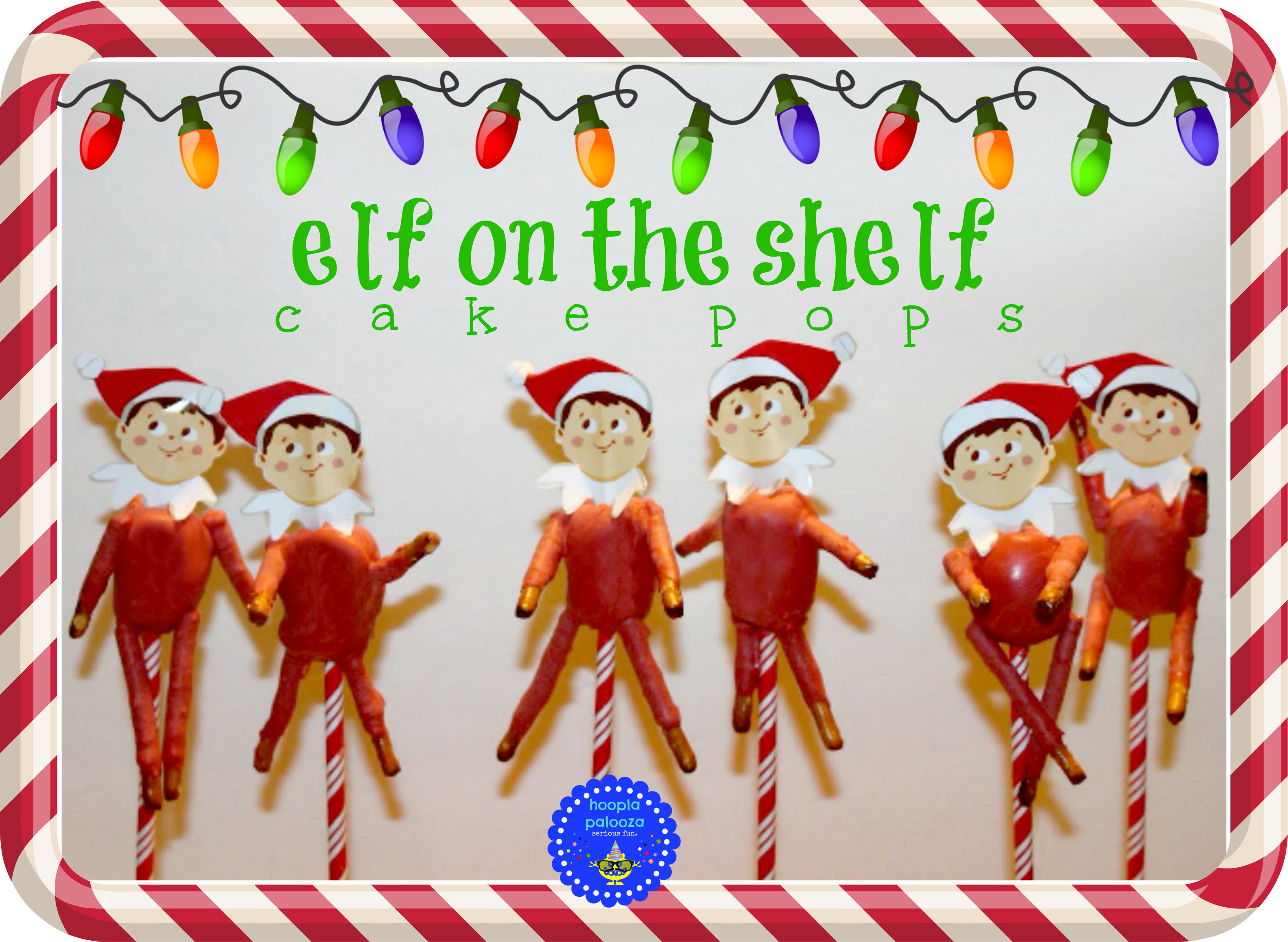 elf on the shelf cake pops - Design Dazzle