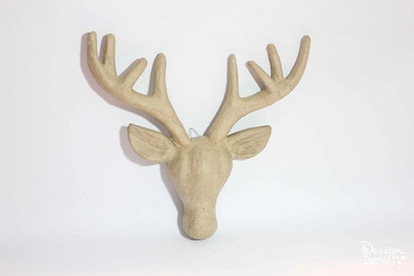 How to Make a Floral Deer / Reindeer Head Christmas Tree Topper ...