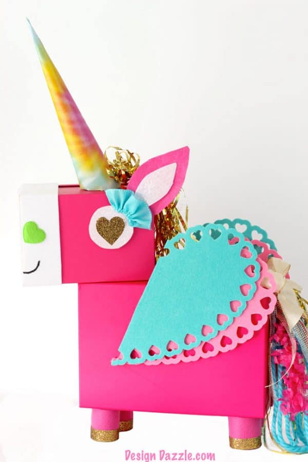 How to Make a Unicorn Valentine's Day Card Box DIY
