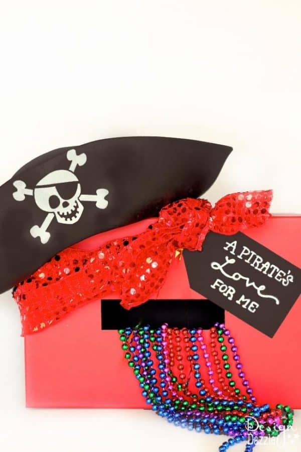 Pirate Valentine Card Box With Free Printable - Design Dazzle