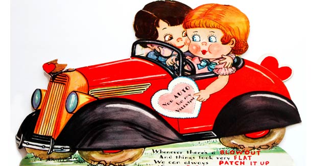 Vintage Car Valentine - You Auto Be My Valentine! - Design Dazzle