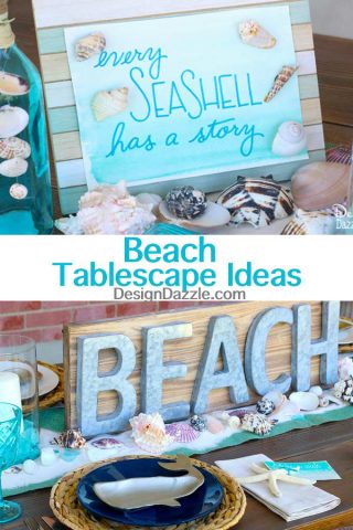 Beach Tablescape Summer Celebration - Design Dazzle