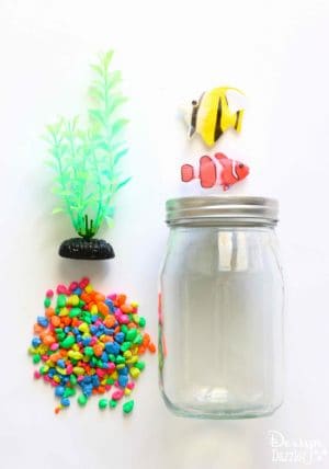 DIY Glass Mason Jar Aquarium Creative Craft Idea