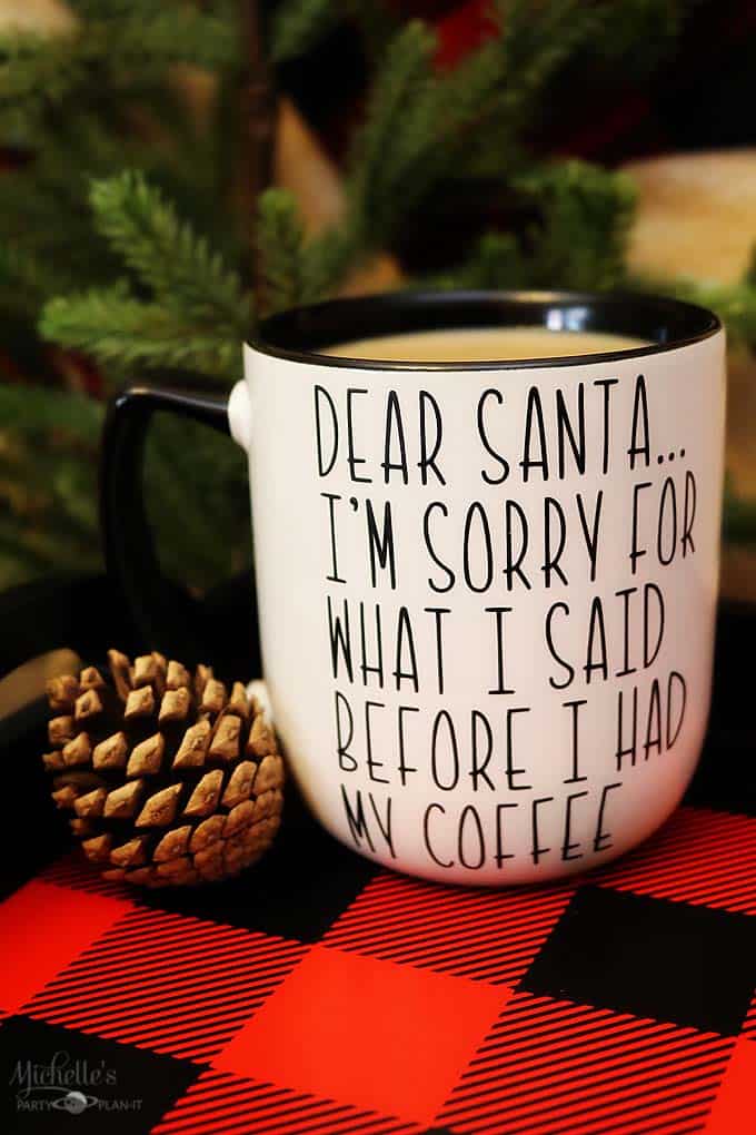 DIY Christmas Mug Tutorial - Design Dazzle