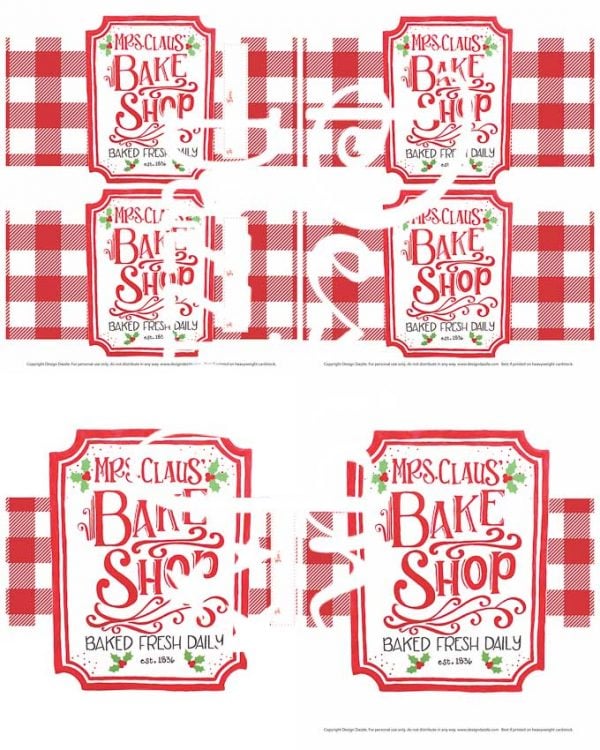 Mrs. Claus Bake Shop Sign & Printables - Design Dazzle