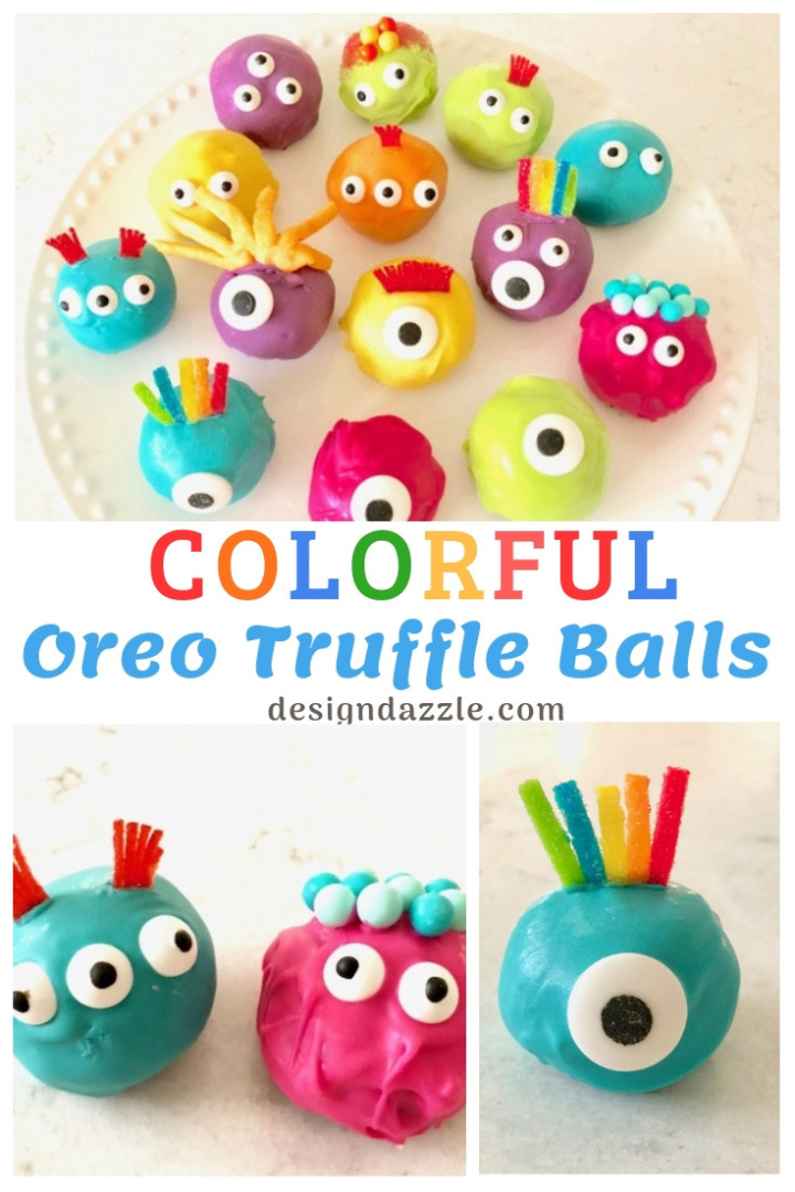 Colorful Oreo Truffle Balls - Design Dazzle
