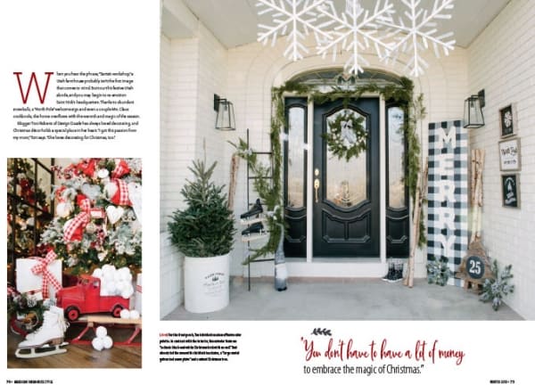 My Christmas Decor Published in a Magazine! - Design Dazzle