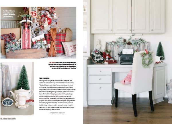 My Christmas Decor Published in a Magazine! - Design Dazzle