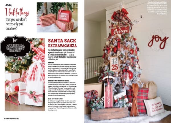 My Christmas Decor Published in a Magazine! - Design Dazzle