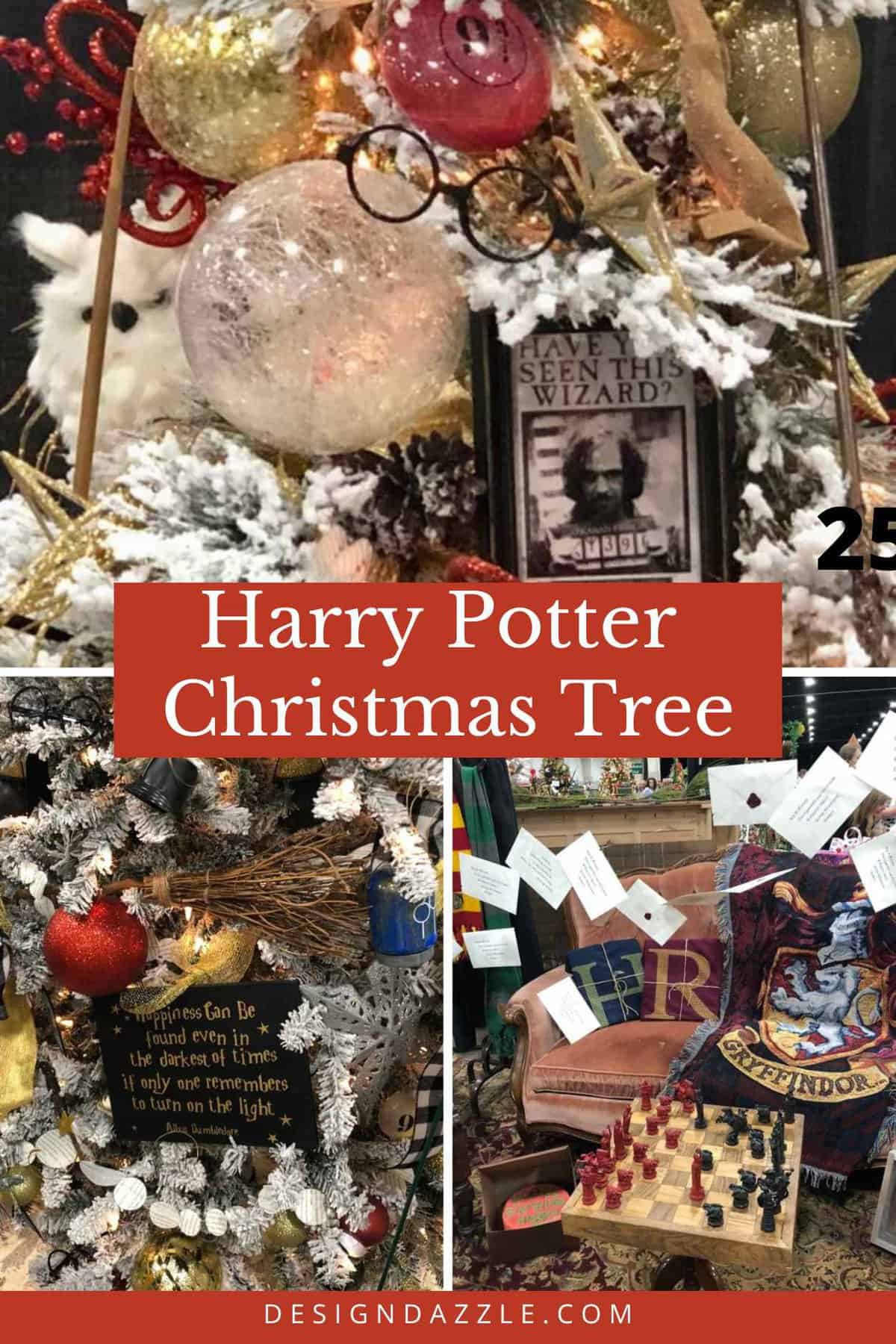 Harry Potter Magical Christmas Tree Ideas - Design Dazzle