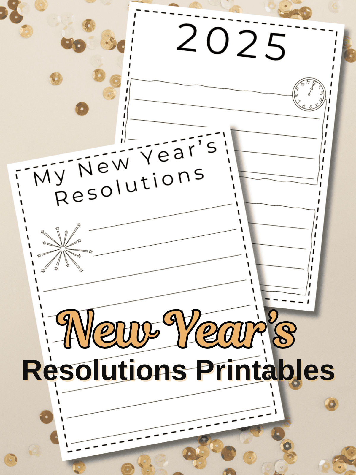 New Year's Resolutions Printables For Kids - Design Dazzle