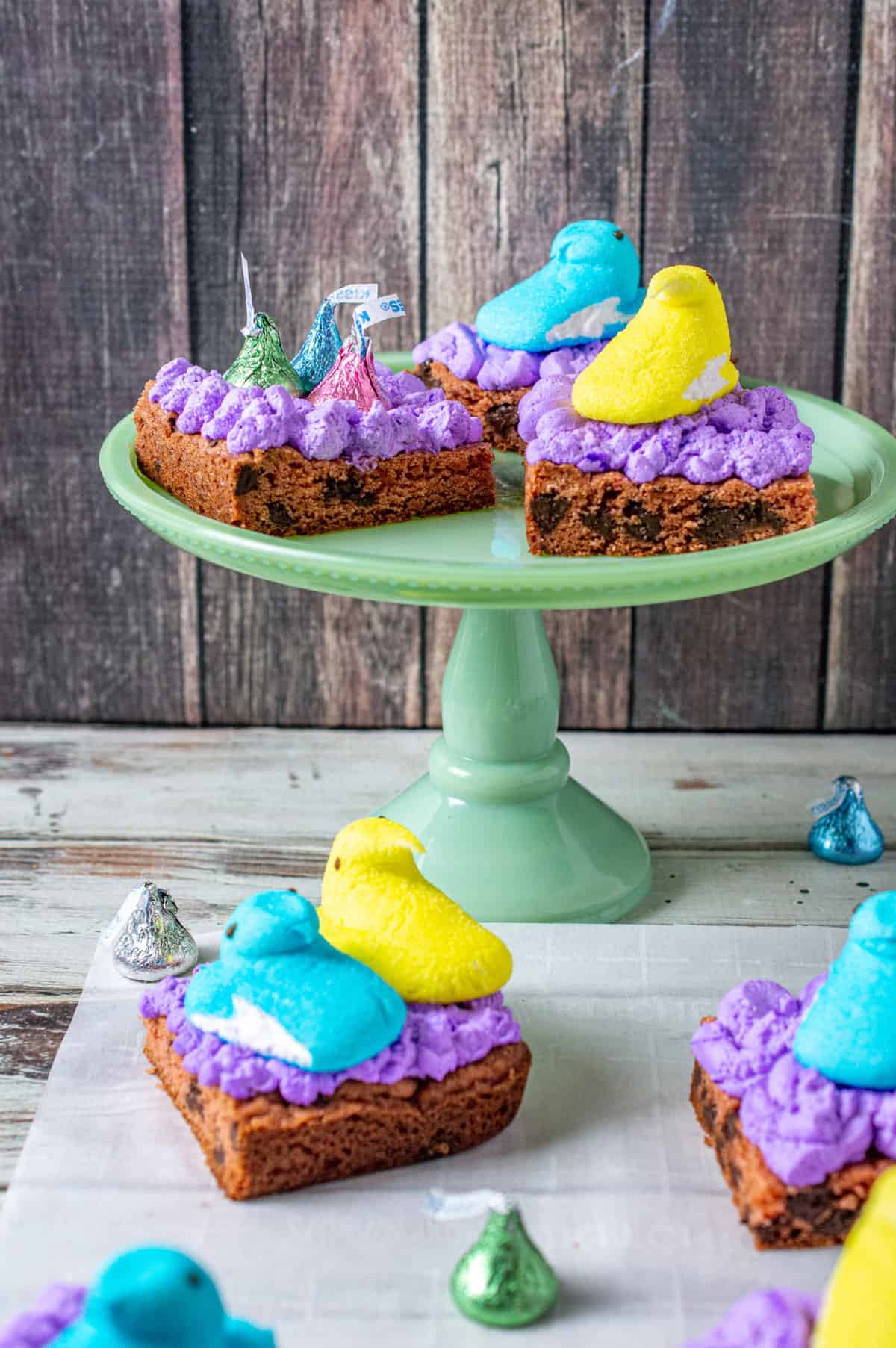 Easter Chocolate Chip Cookie Squares - Design Dazzle