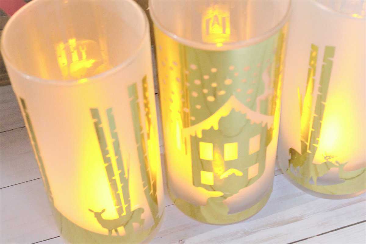 Winter Scene Luminaries - Design Dazzle