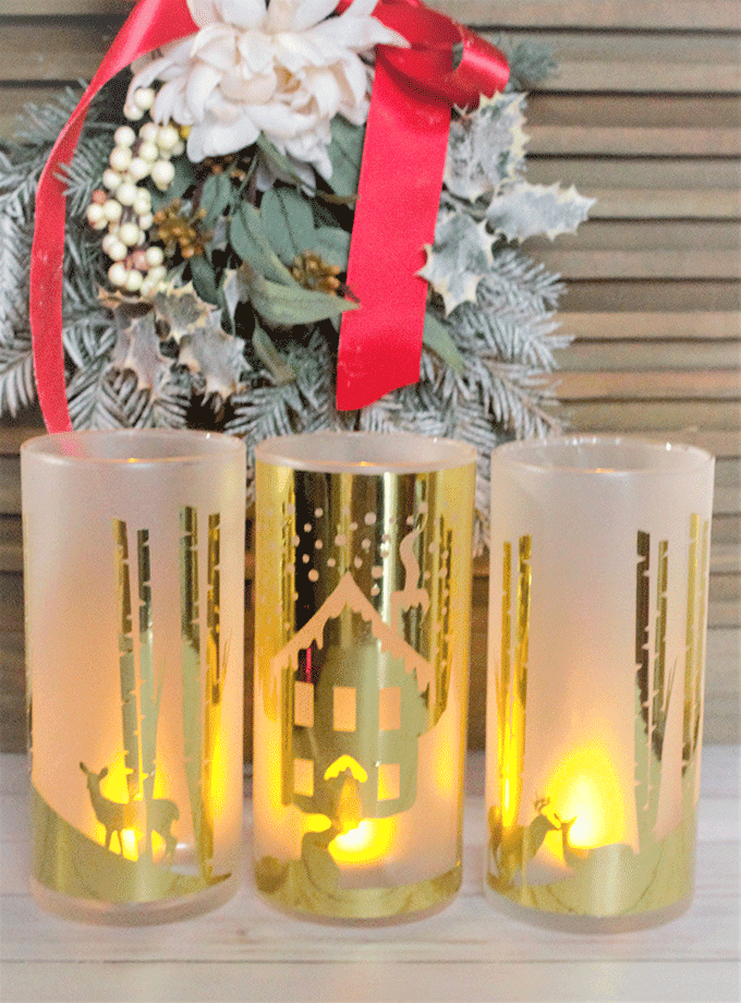 Winter Scene Luminaries - Design Dazzle