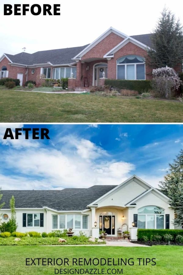 Our Complete Exterior Home Remodel! - Design Dazzle