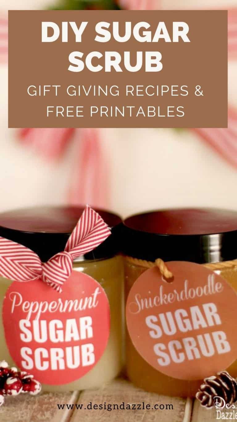 Christmas Sugar Scrub: Gift Giving Recipes & Free Printables - Design ...
