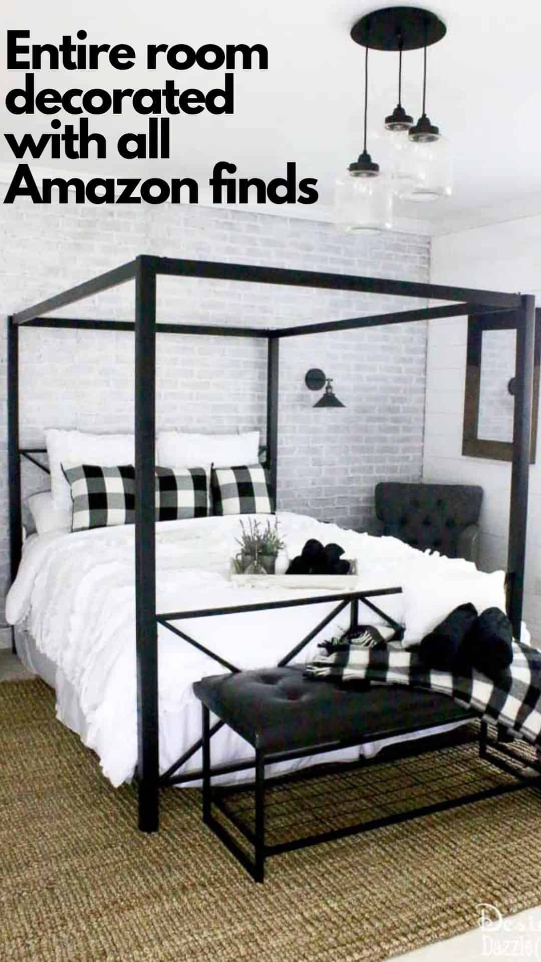 Final Reveal: Bedroom Makeover Using All Amazon Products - Design Dazzle