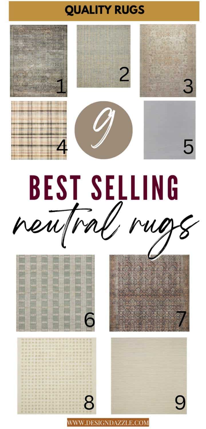 Best Selling Neutral Rugs - Design Dazzle