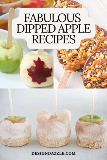 Chocolate Dipped Apples + Caramel - Design Dazzle
